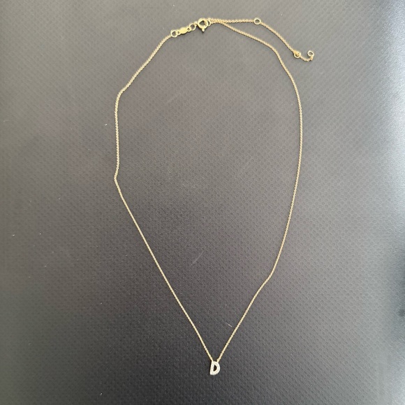 Stella & Dot | Jewelry | Stella Dot Covet 4kt Gold Diamond Pav Initial ...